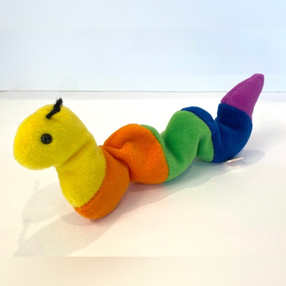 Ty | Toys | Ty Beanie Babies Inch The Inchworm Rare Pvc Pellets | Poshmark